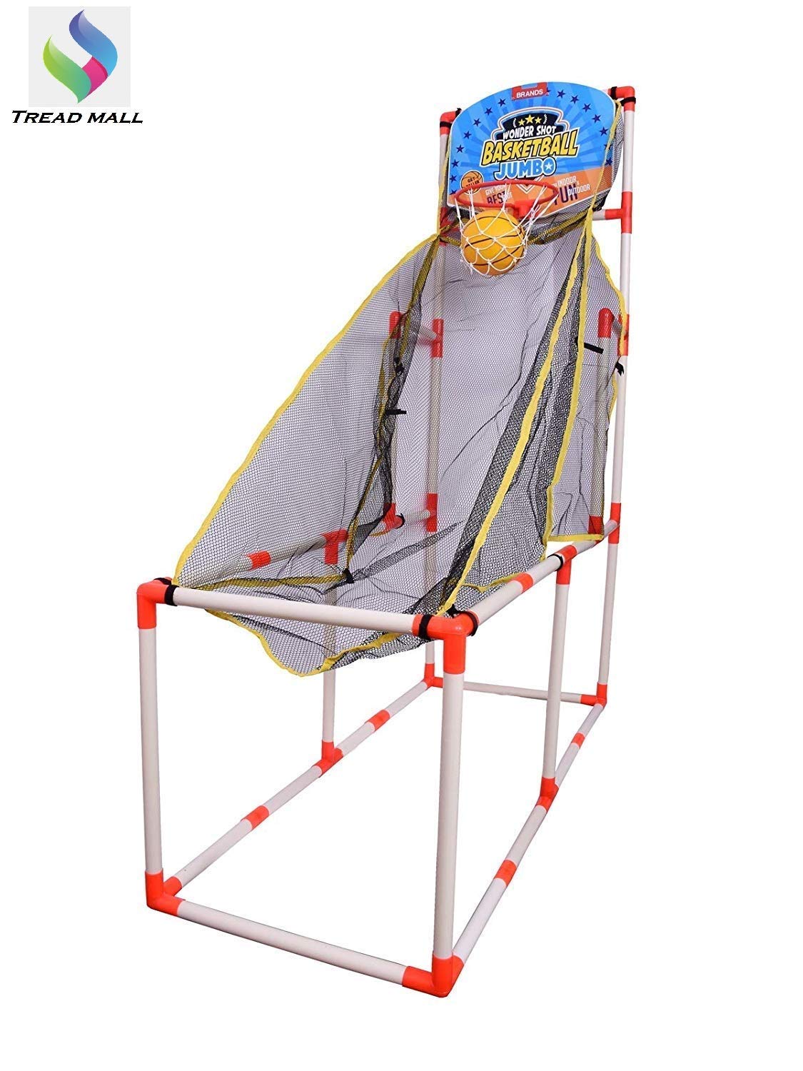 Wonder Shot Jumbo Basket Ball Set Net for Indoor/Outdoor Playing | (Mu ...