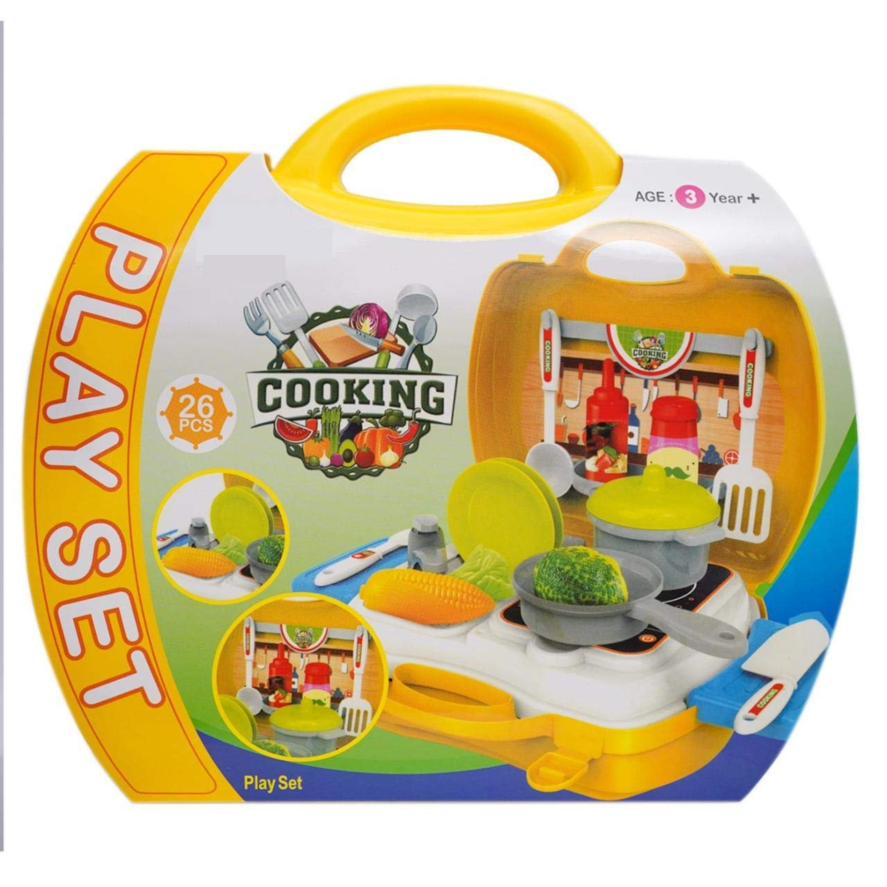 Ultimate Kid Chef Bring Along 26 PCS Kitchen Cooking Suitcase Set | LM ...