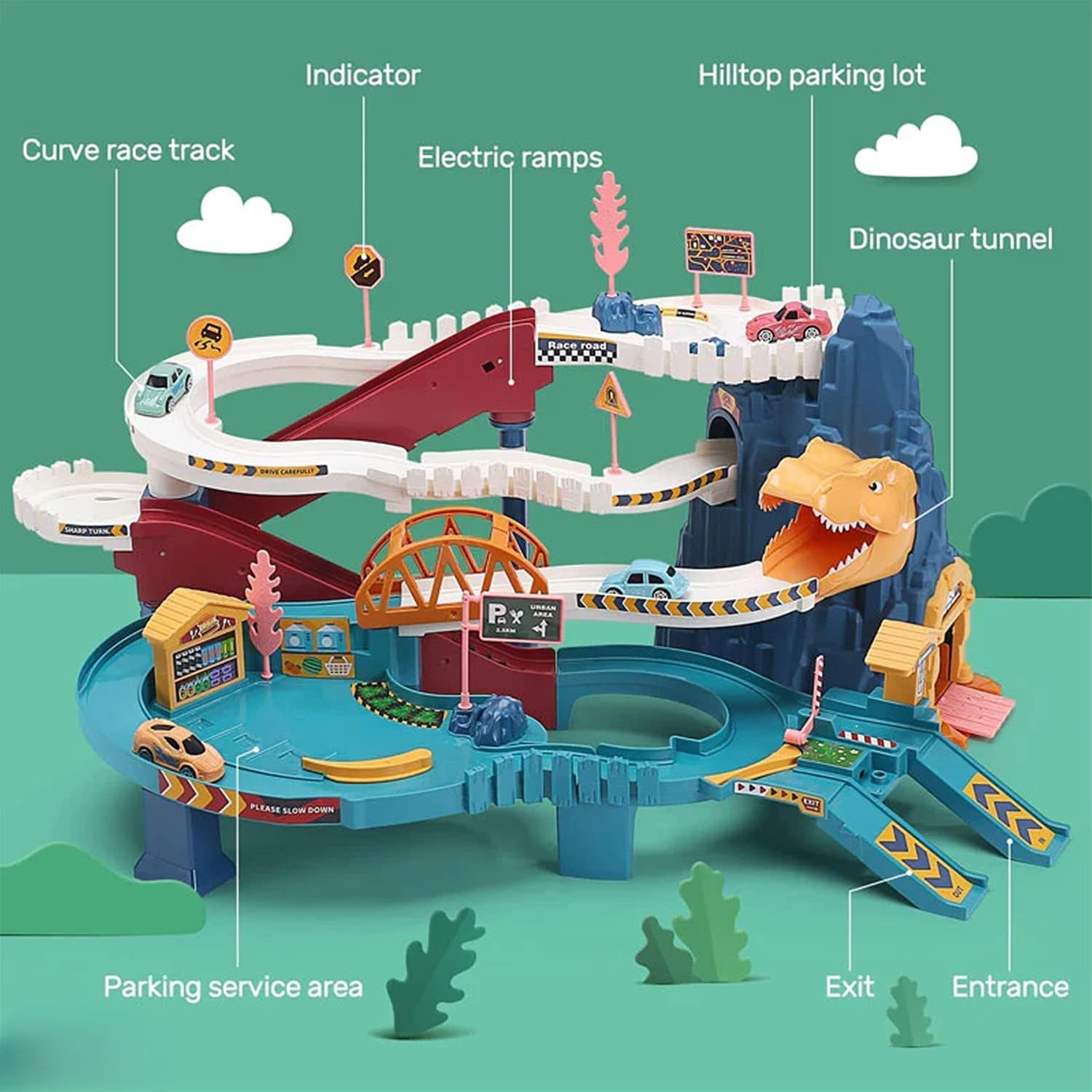 Dinosaur Track Playset Adventure Toy | 5501A– KidsROAR