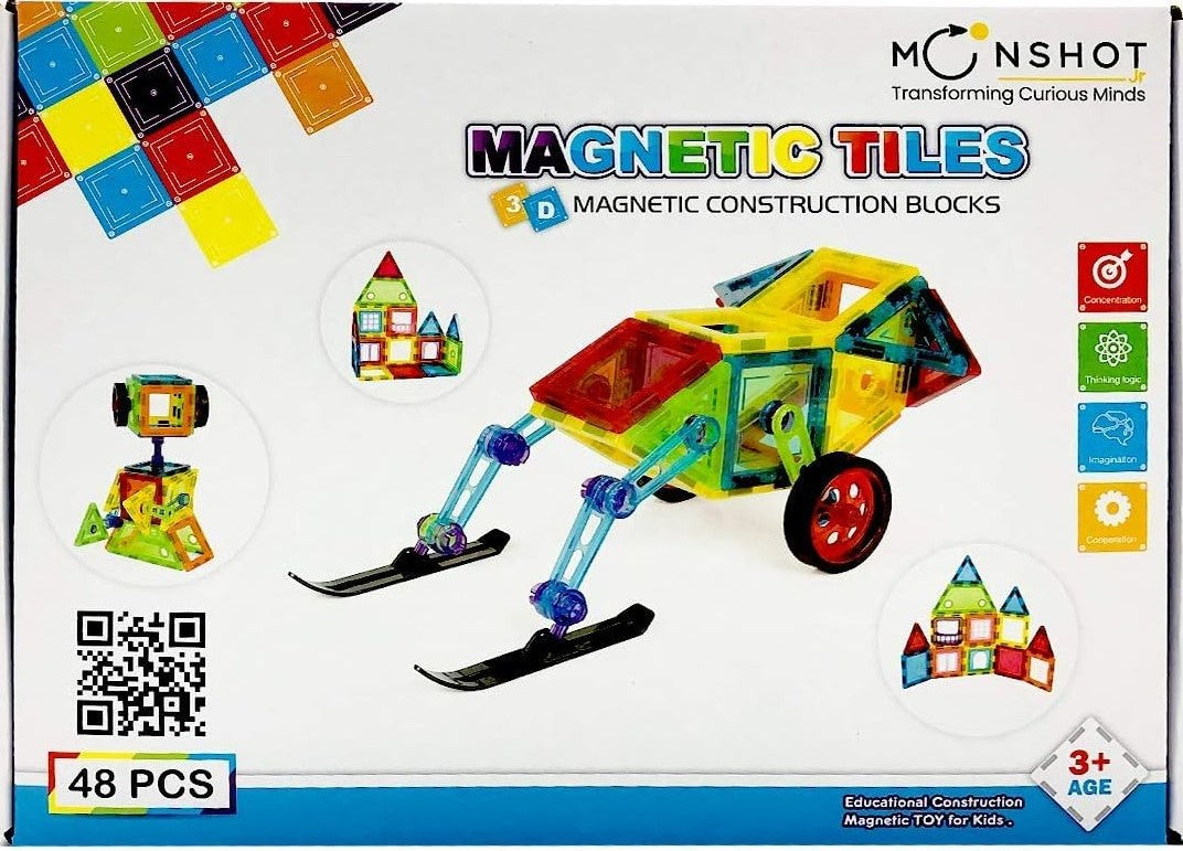 Magnetic Toys – 48 Pcs – A Stem Education Building Set | NE9914– KidsROAR