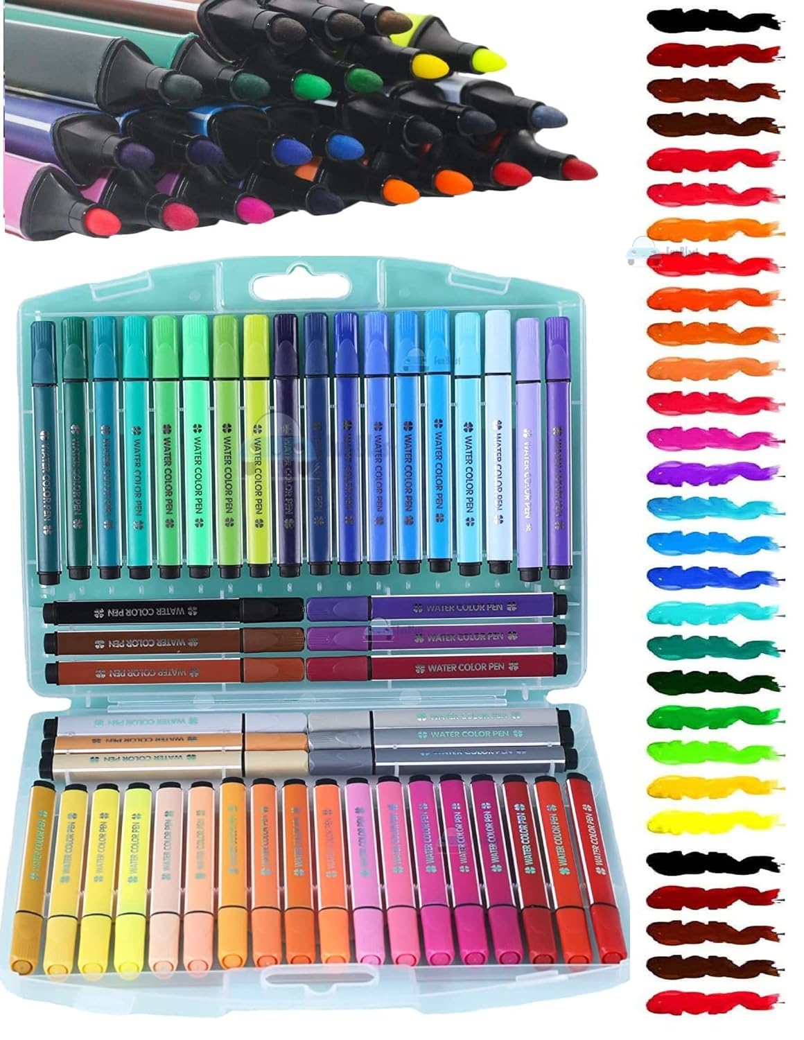 Washable Watercolor Pens Set | (48 Watercolor Pen Set) HMC-6388-48 ...