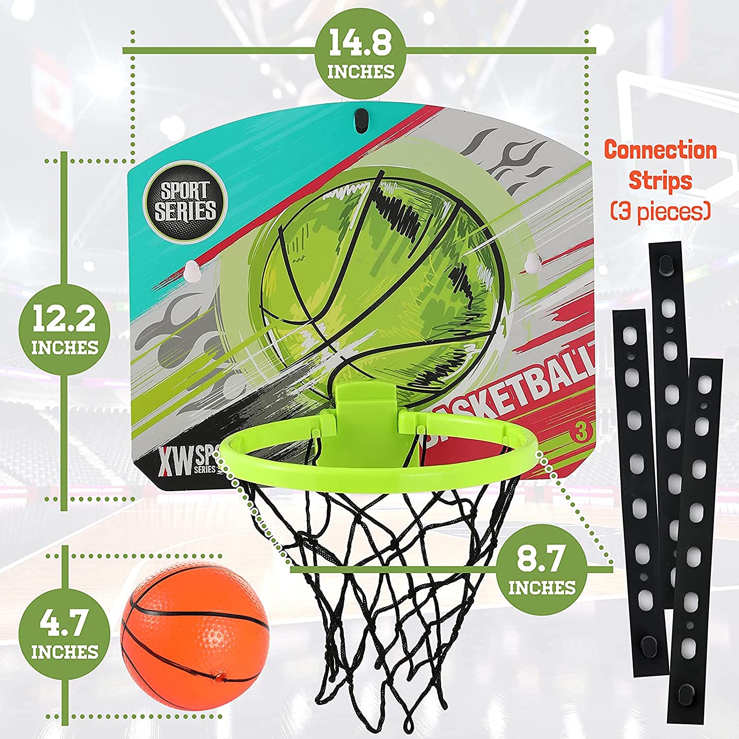 Basket Ball Portable Set with Hanging Board | RS-6029– KidsROAR
