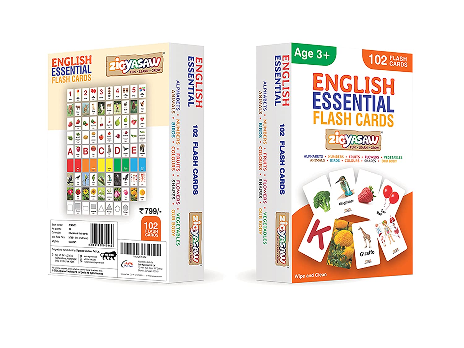 English Essential Mega Combo Flash Cards - Early Learning | NEENG34046 ...