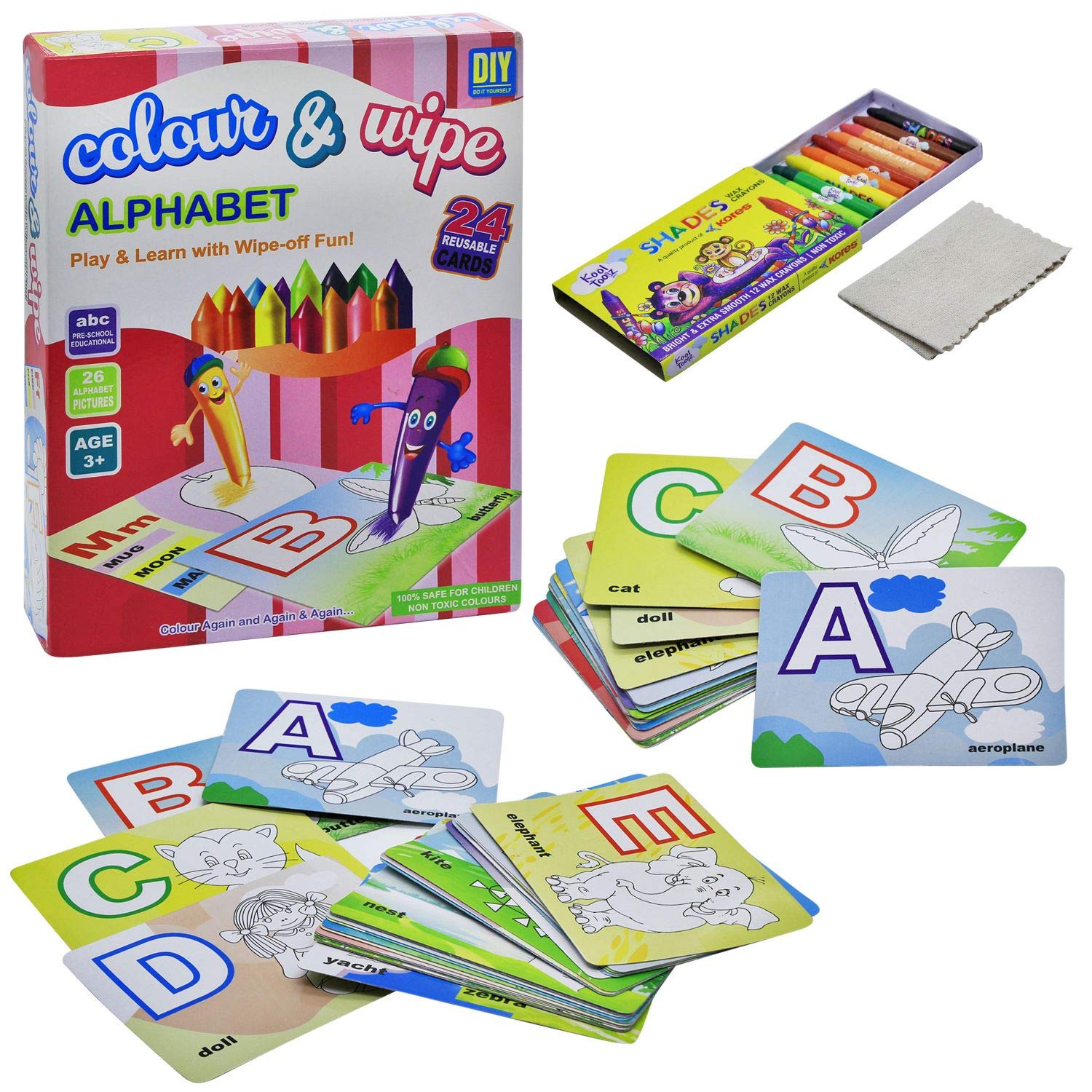 COLOUR N WIPE ALPHABET | EK-250– KidsROAR