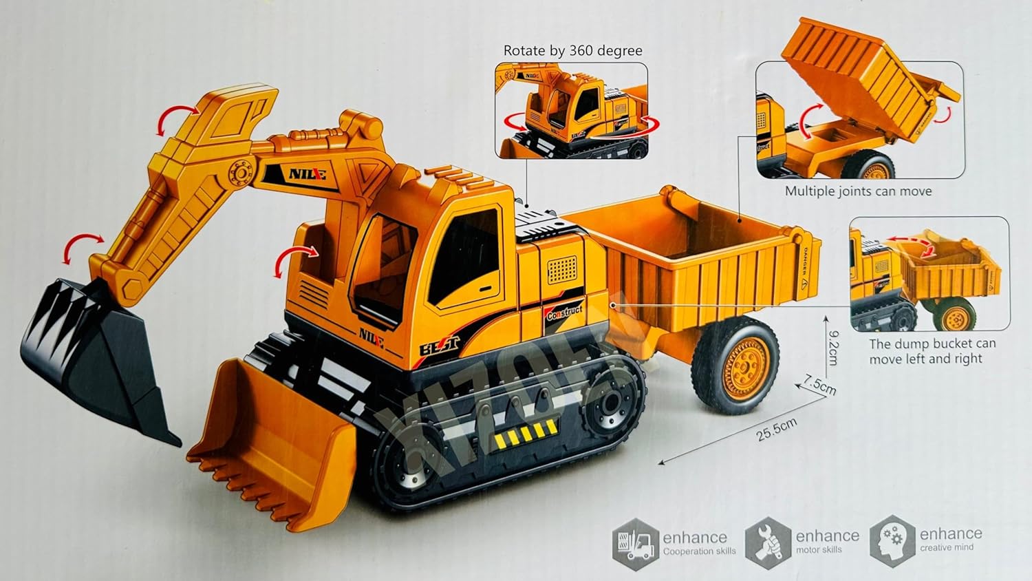 Friction Powered Lifting Excavator with Cable 360 Degree Rotating | NE ...