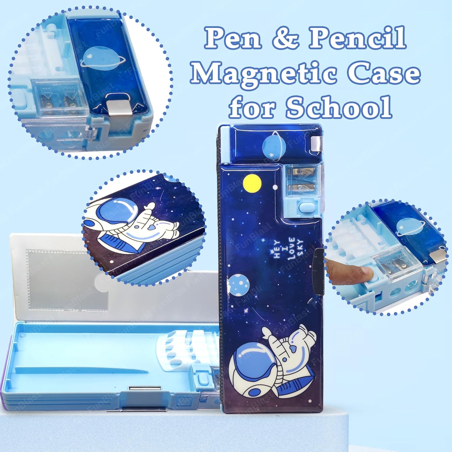 35287AT Astronaut Theme Pencil Box for Kids– KidsROAR