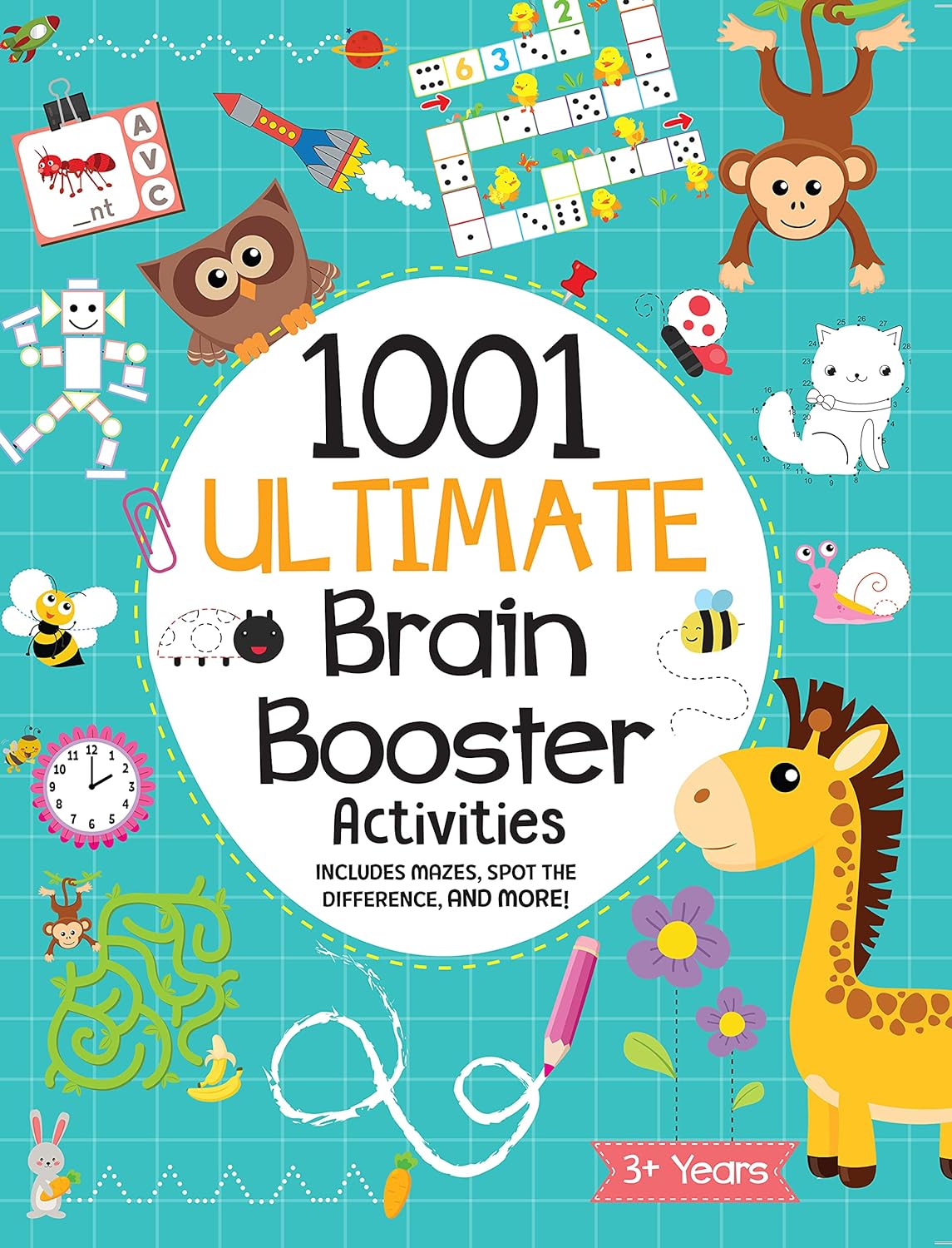 1001 Ultimate Brain Booster Activities Book | INT404– KidsROAR