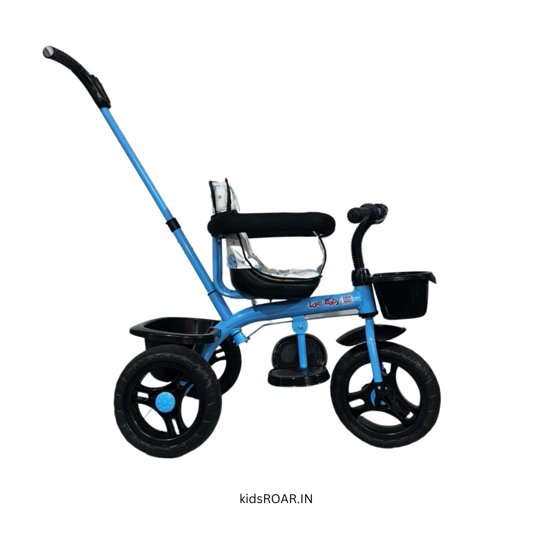 Stylish Parents Bar Handle Baby Trike Push & Plug | Tricycle with Dual ...