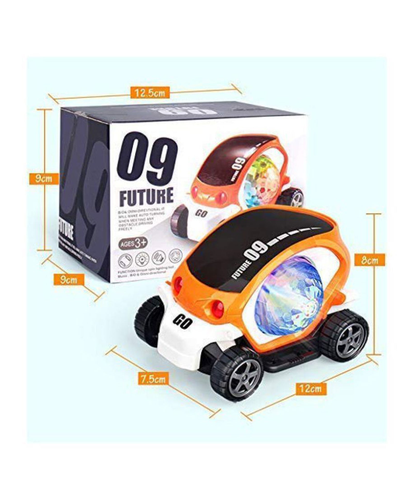 Battery Musical Stunt Car Rotate 360 | LOLD149A– KidsROAR