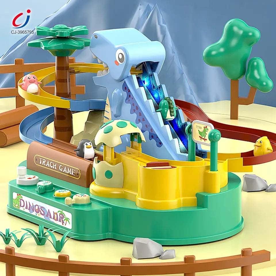dinosaur adventure game racing slot toy | 551A/528 | DINO TRACK– KidsROAR