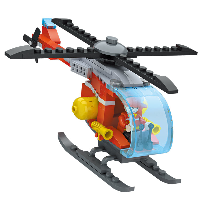Cogo Model Building Block City Fire Station | 4136– KidsROAR