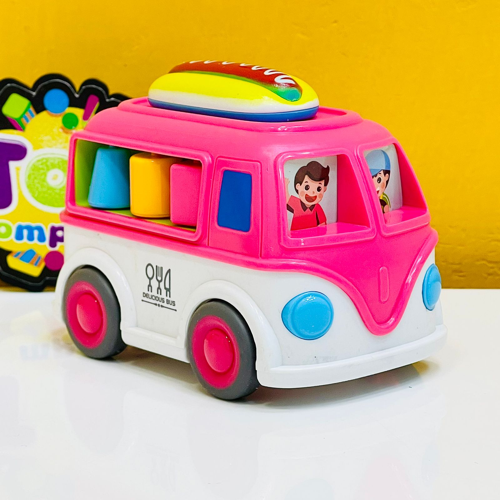 Friction Cartoon Bus Toy | NEMH168-132– KidsROAR
