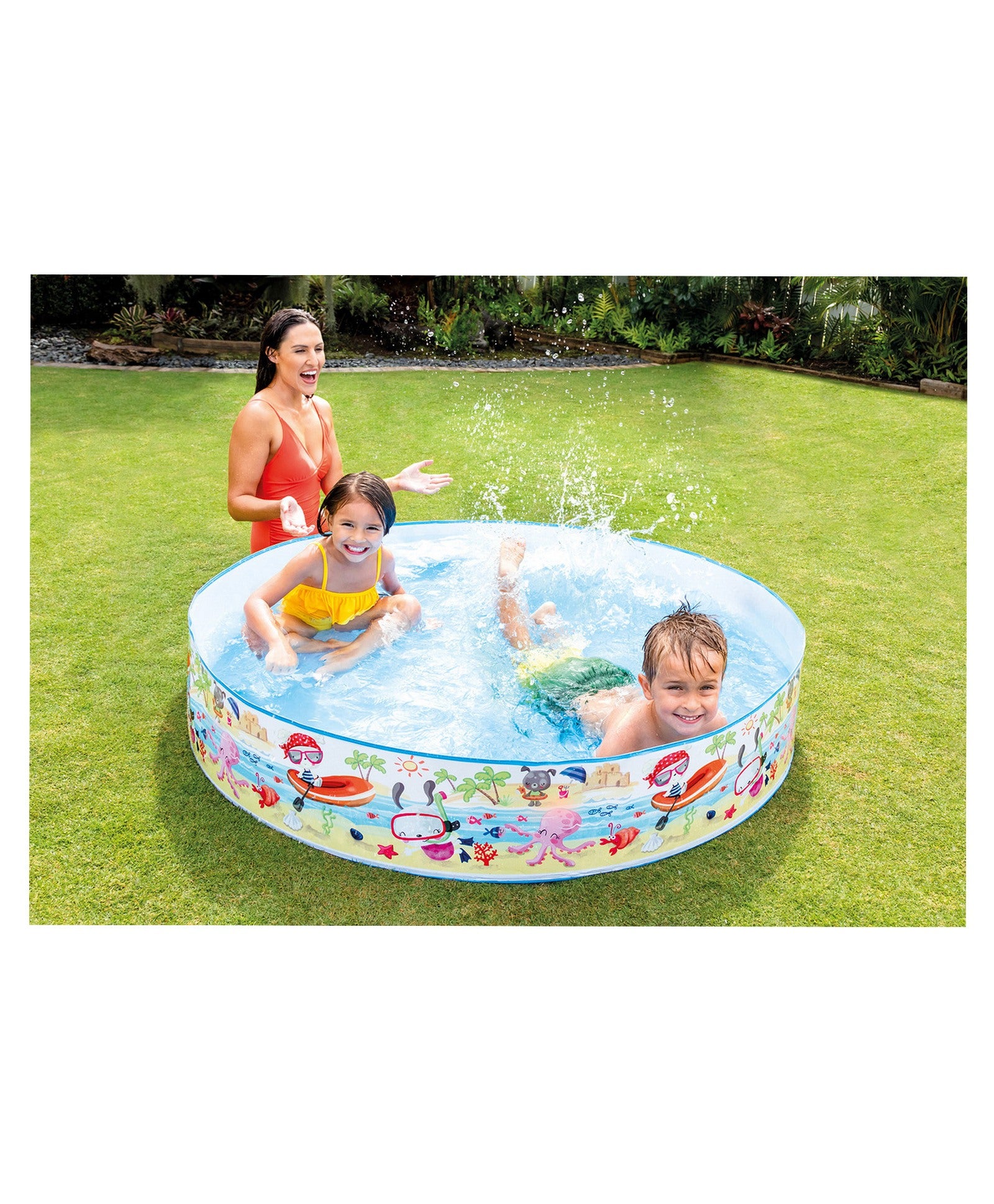 Snap Set Paddling Water Pool - Multicolour | LO451 INTEX TUB– KidsROAR
