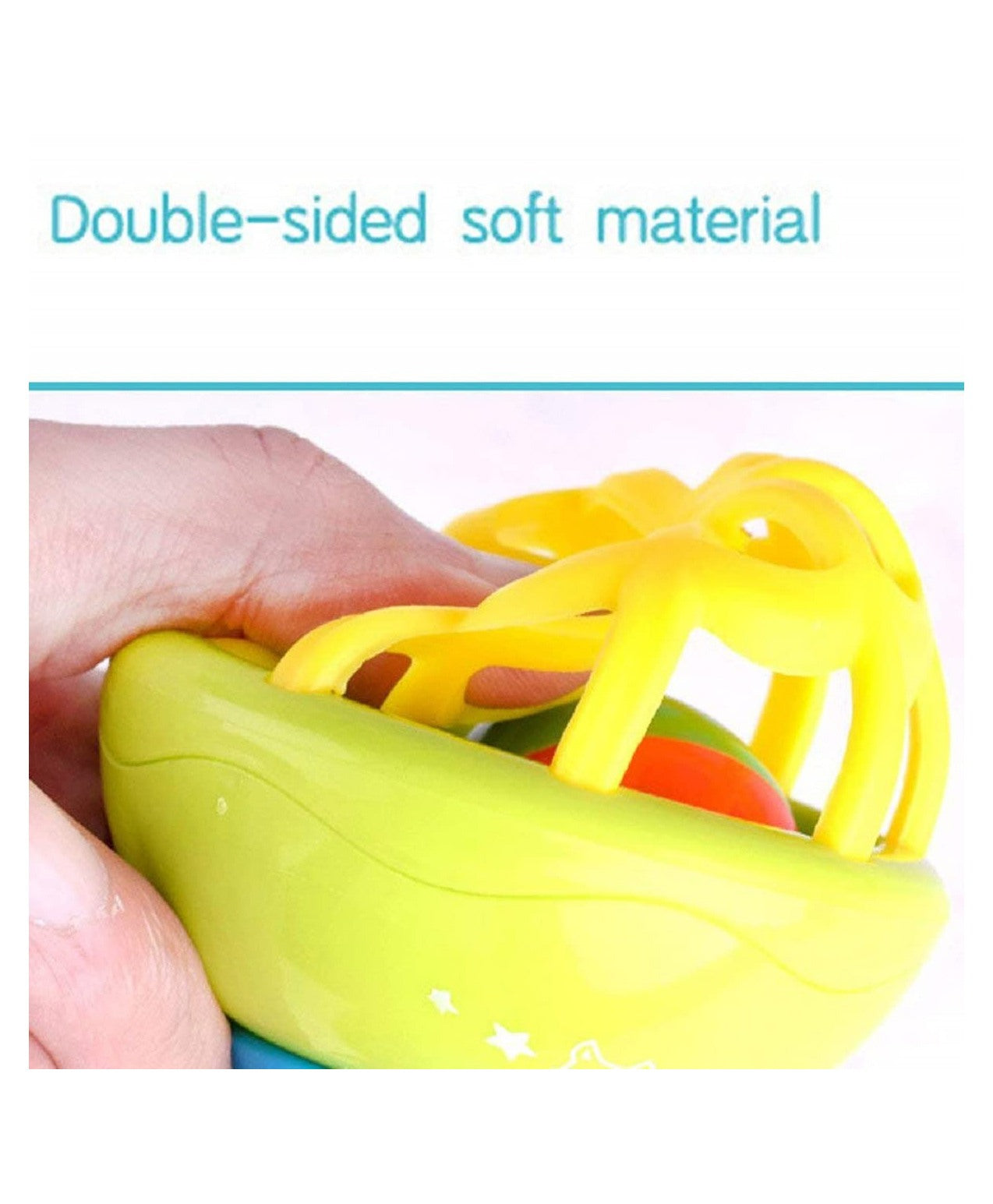 Dumbbell Rattle Teether Bell Toy | LOBR BABY RATTLE & BALL SET– KidsROAR