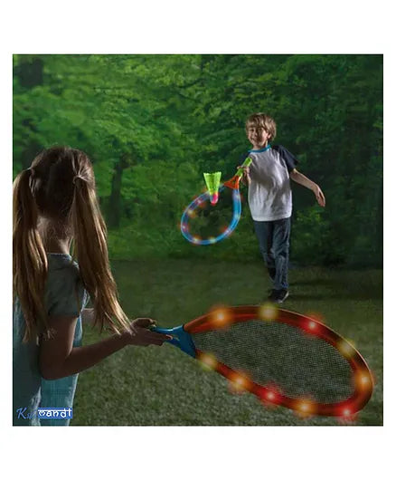 Led Badminton Rackets For Kids with 2 Shuttlecock Dark Night Glow– KidsROAR