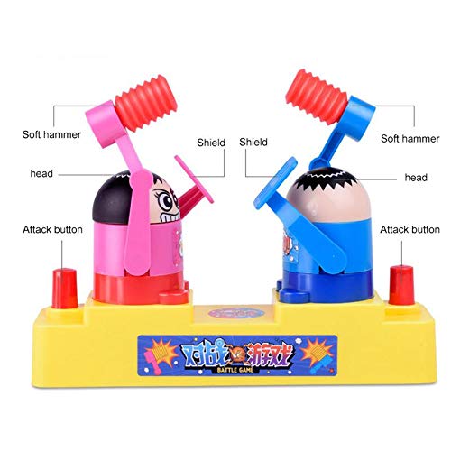 Double Battle Hit & Double Battle Board Toy, Fun 2 Players Hammer Hidi ...