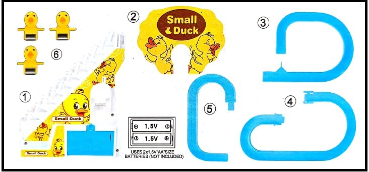 3 Duck Slide Toy Set, Funny Automatic Stair-Climbing Ducklings Cartoon ...