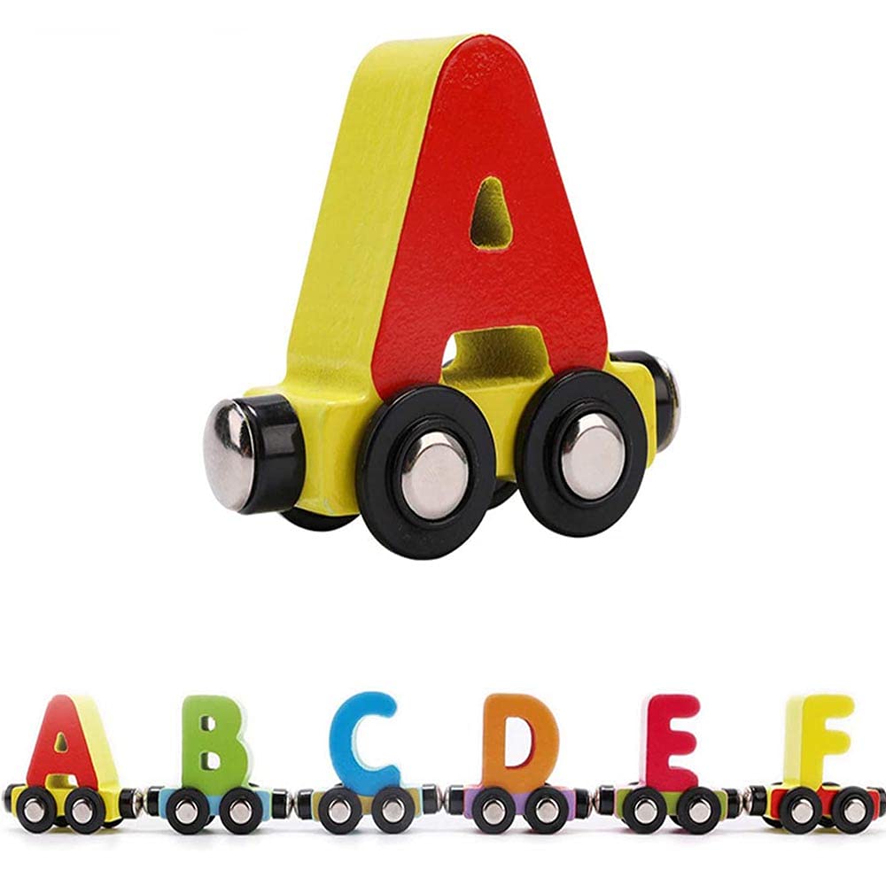 Wooden Magnetic Alphabet Number Train Toy | ABCD MAG WOODEN– KidsROAR