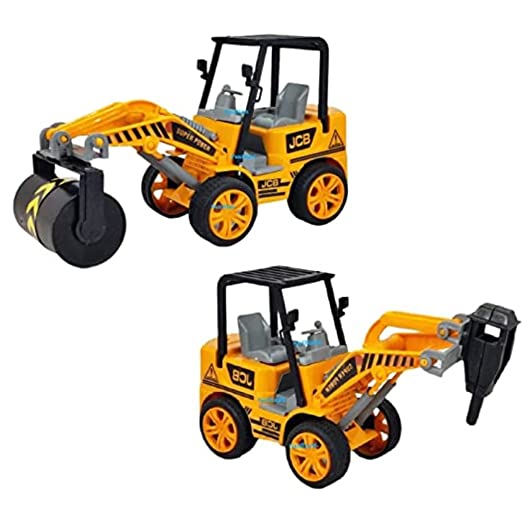 Construction Vehicle JCB Toy for Kids - Truck Dig & Dump Plastic Frict ...