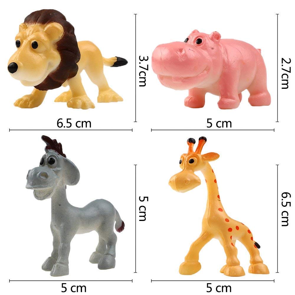 Small Cute Animal Set Wildlife Wild Animal with Detailing Children Puz ...