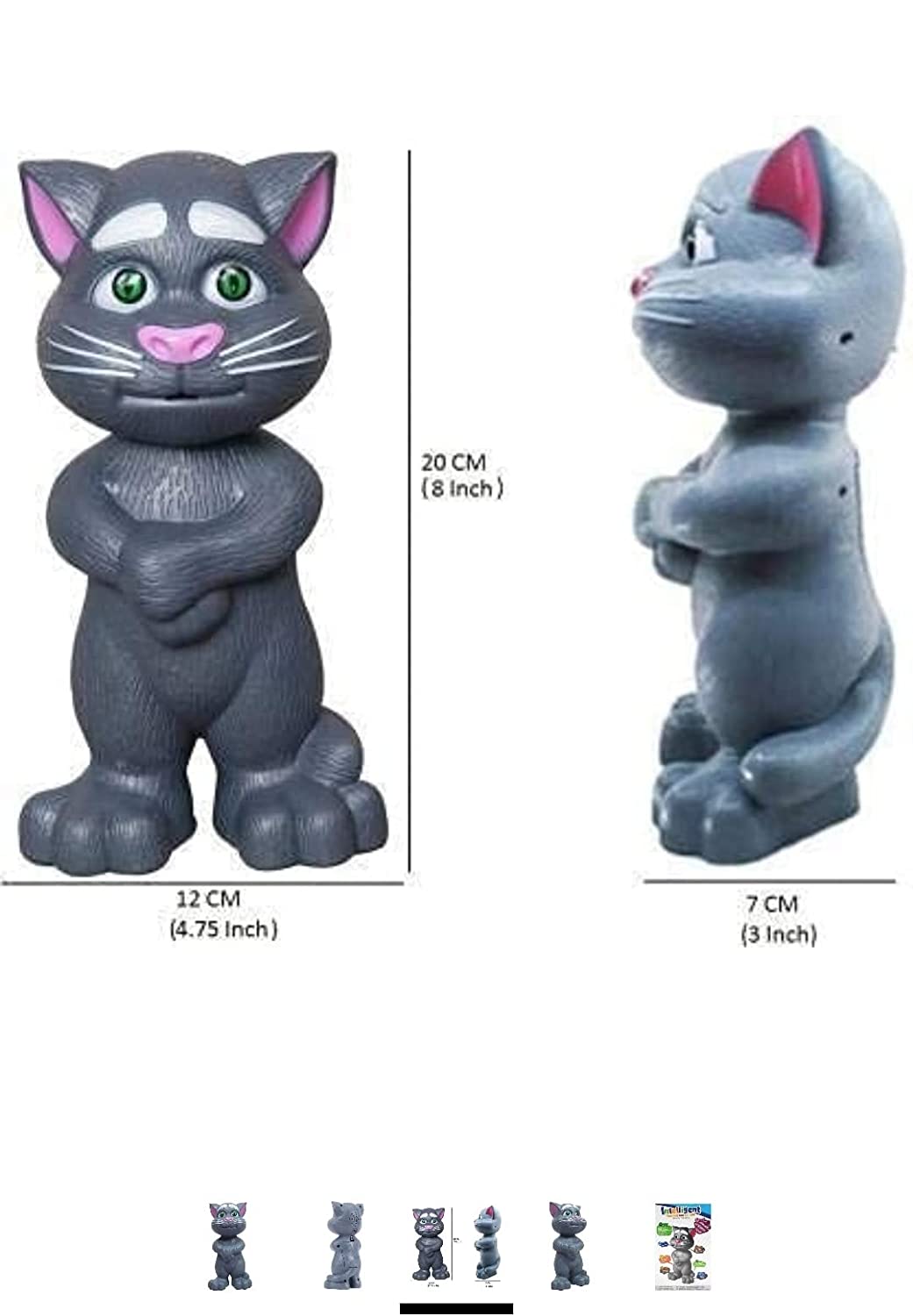 Talking Tom Cat Toy for Kids No Matter What You Say Will Repeat Funny ...