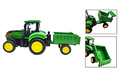 Farm Tractor Truck with Trolley || LOHMC668-10 F/R FARM TRACTOR– KidsROAR