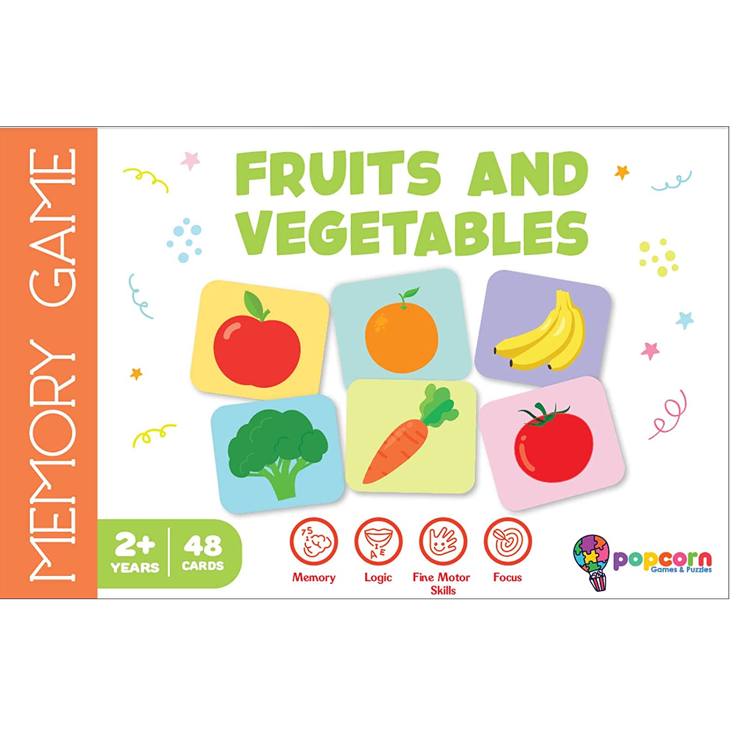 Memory Game - Fruits and Vegetables - Board Matching Games - Memory Ma ...