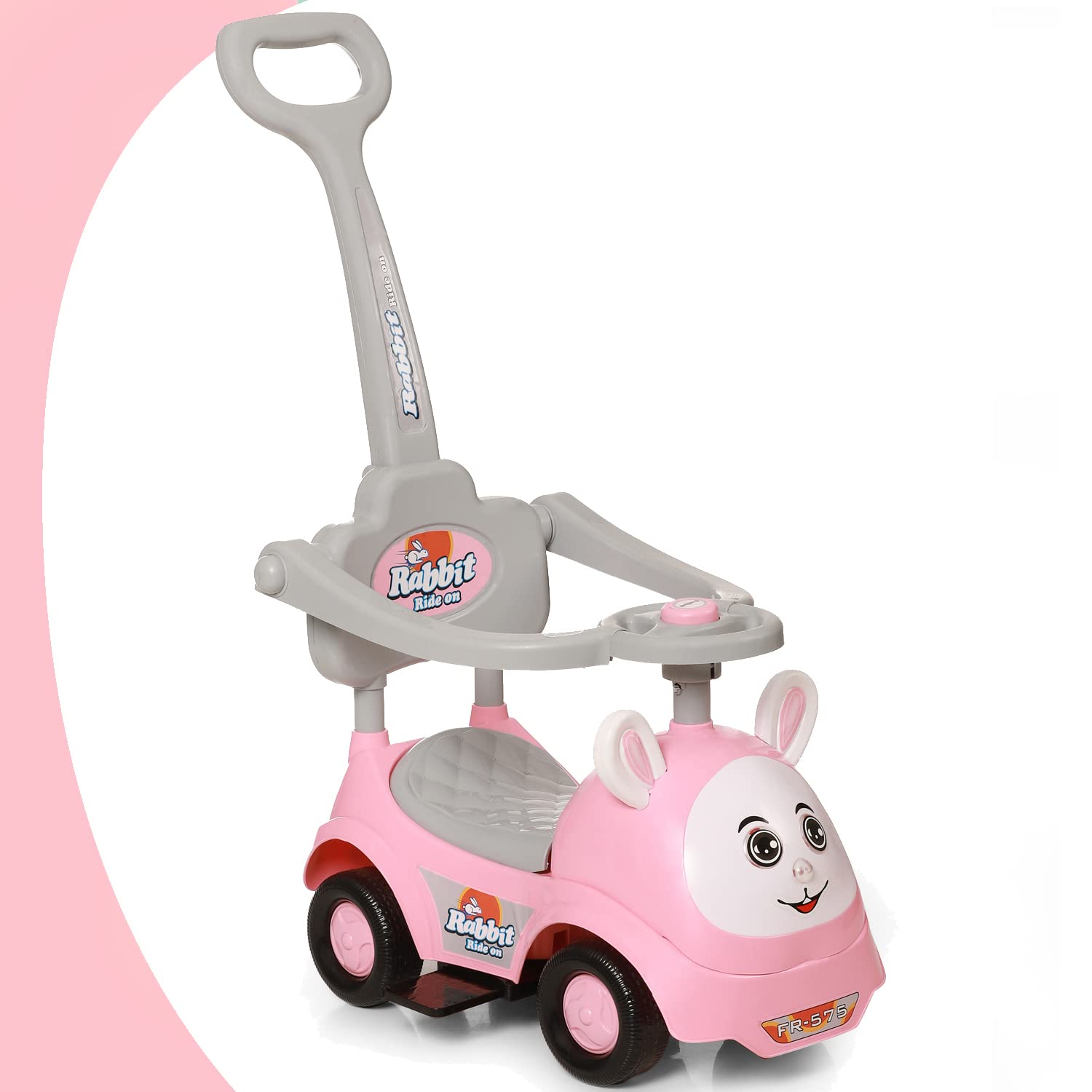 Rabbit 3 in 1 Rider with Removable Parental Handle | FR-170– KidsROAR