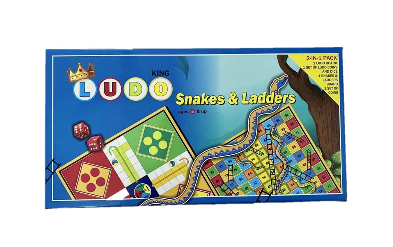 Senior Ludo and Snakes & Ladders Board Game– KidsROAR