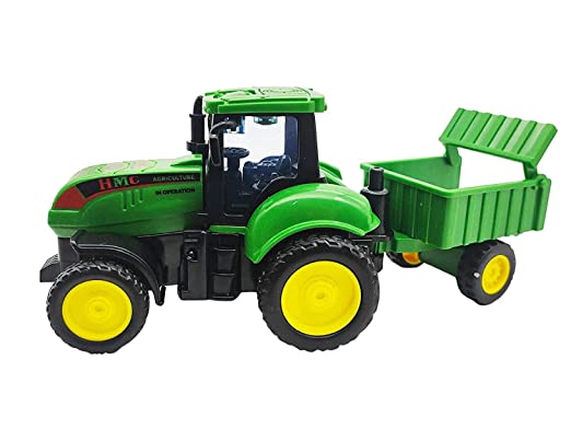 Farm Tractor Truck with Trolley || LOHMC668-10 F/R FARM TRACTOR– KidsROAR