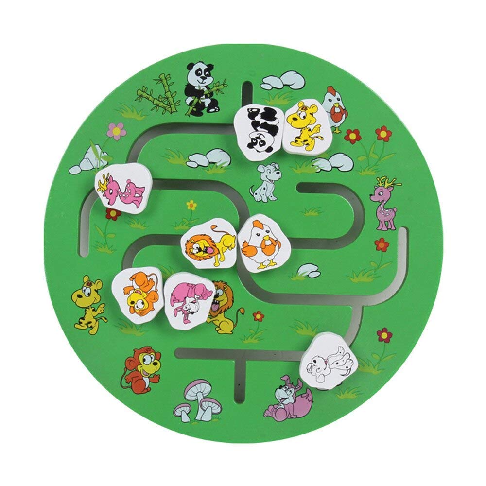 Round Shape Educational Animal Maze, Number Maze, Fruit Maze Labyrinth ...