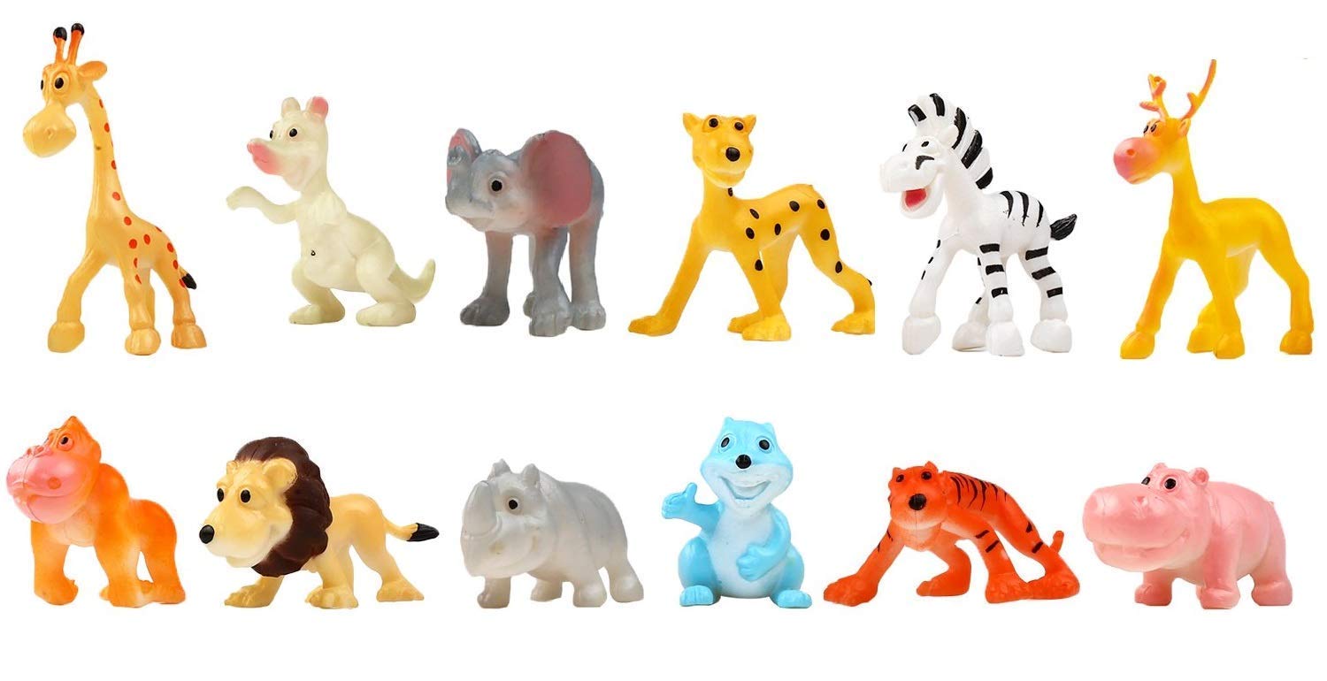 Small Cute Animal Set Wildlife Wild Animal with Detailing Children Puz ...