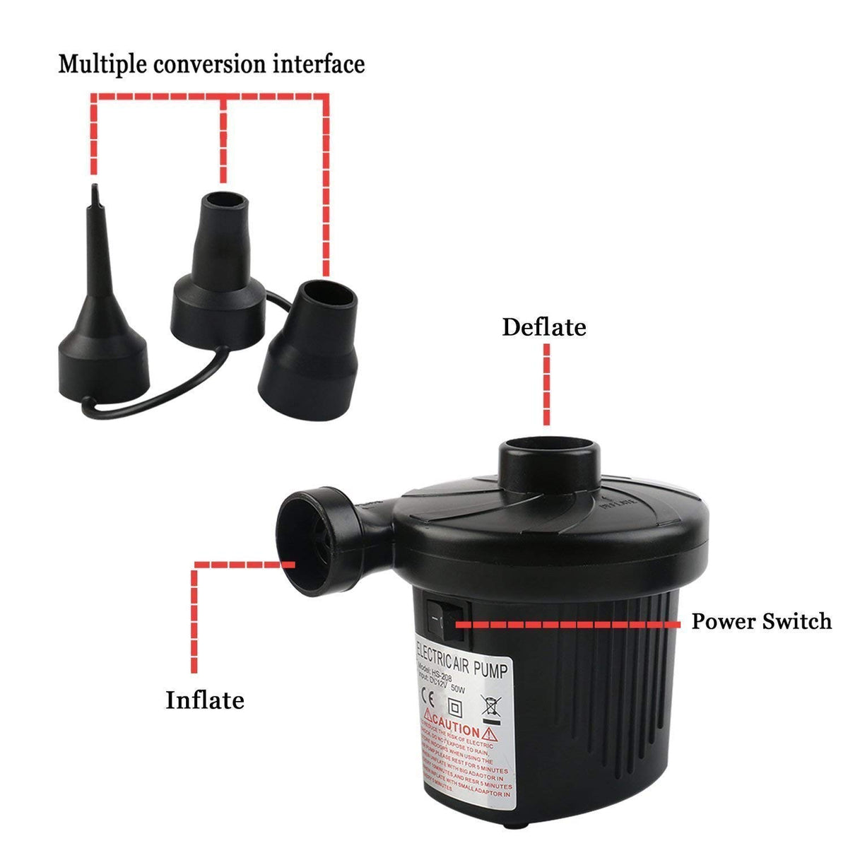 Electric Vacuum Air Pump | AIR SOFA PUMP– KidsROAR