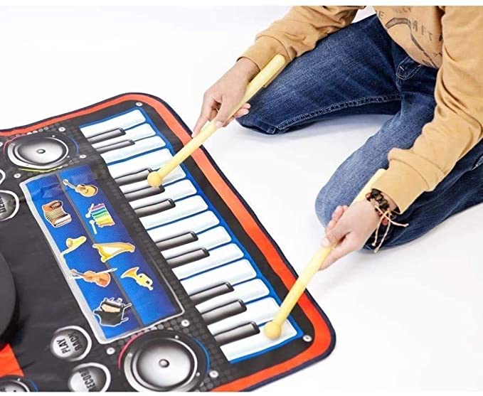 Functional Drum & Piano Foldable Music Mat || PIANO– KidsROAR