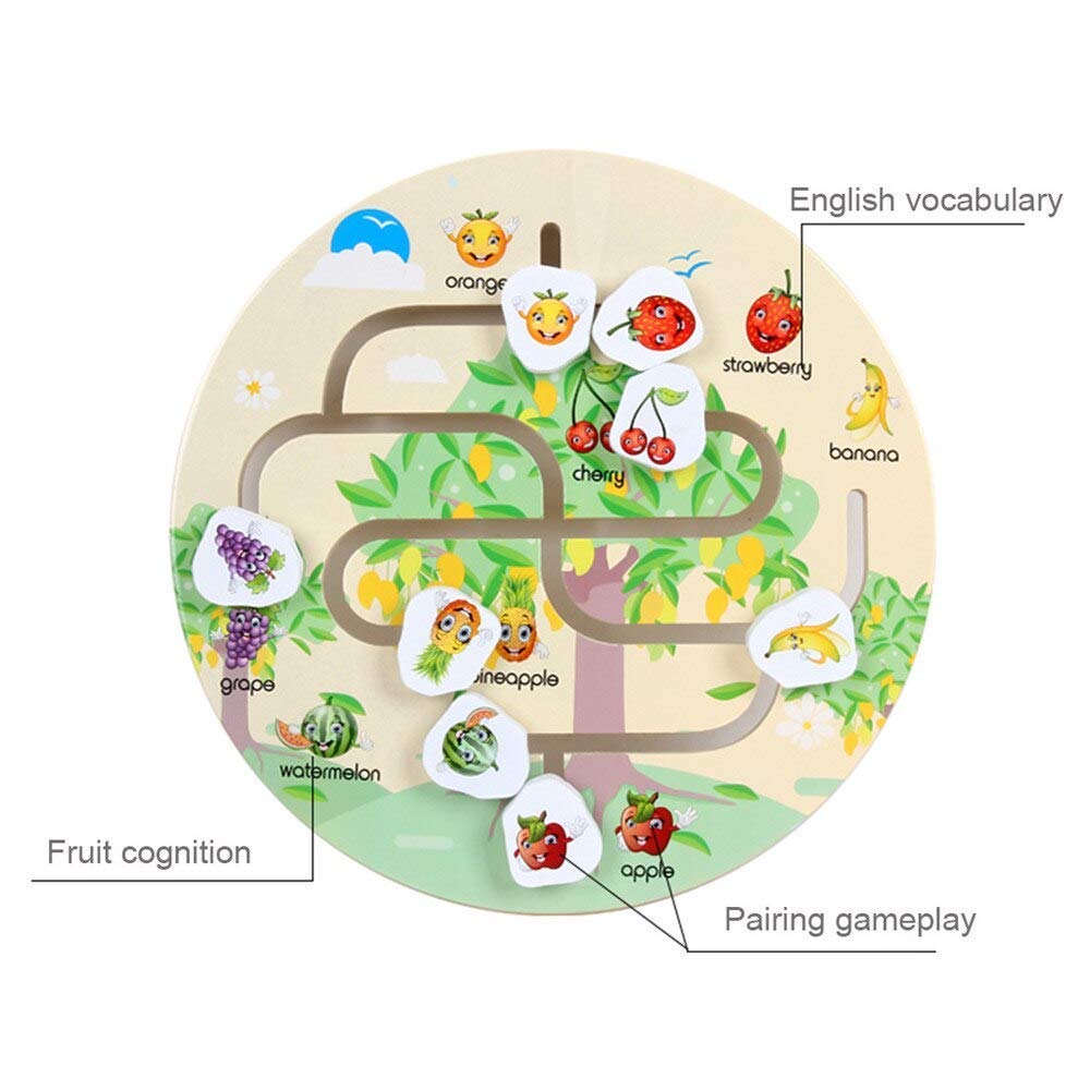 Round Shape Educational Animal Maze, Number Maze, Fruit Maze Labyrinth ...