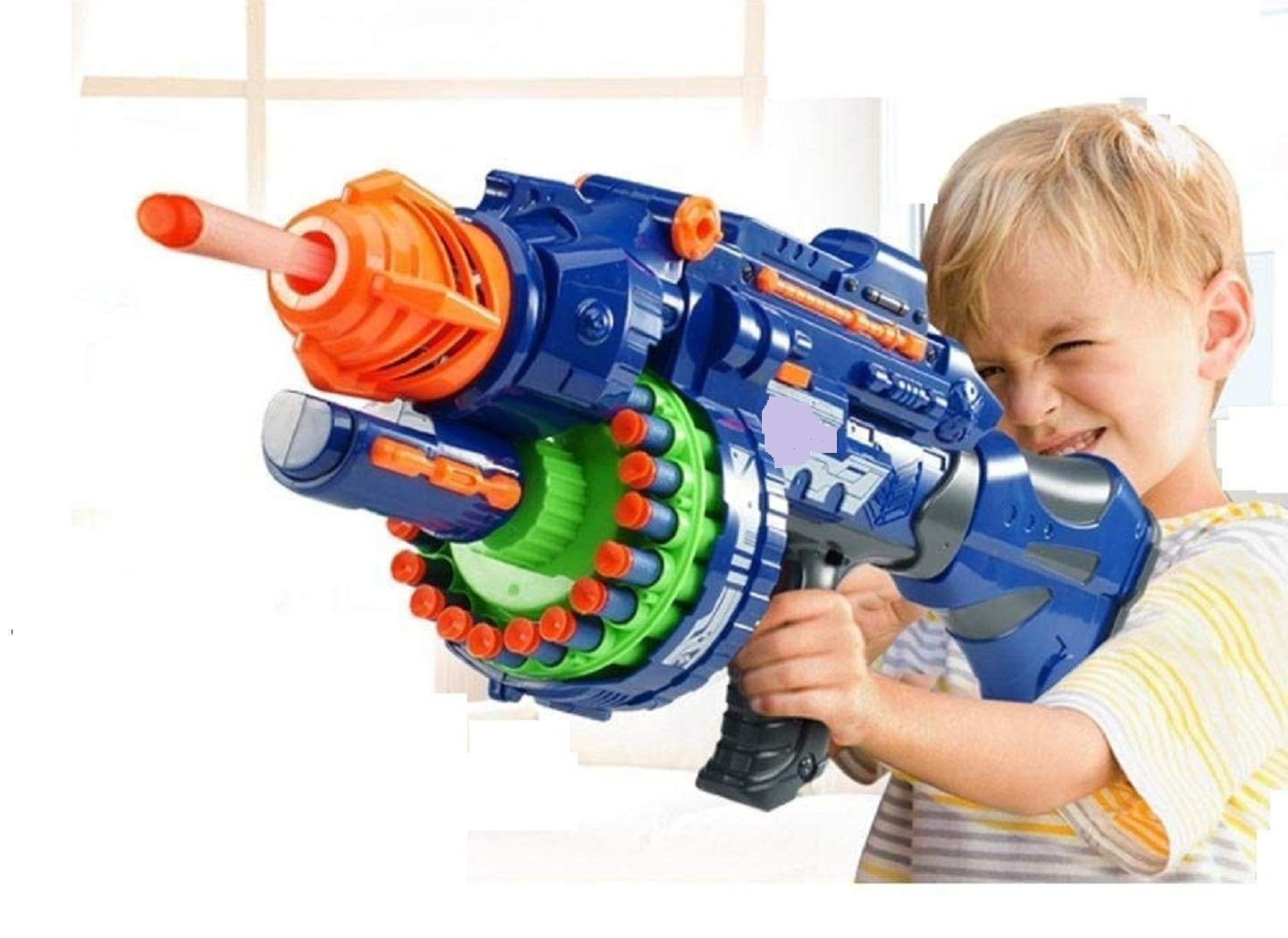 Blaze Storm Soft Bullet Automatic Gun, 40 Darts Included | GUN– KidsROAR