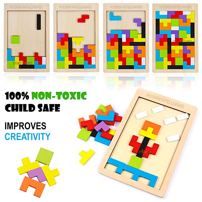 Russian Blocks Board Puzzle Multicolour - 40 Pieces | WT-MWZ-601 RUSSI ...