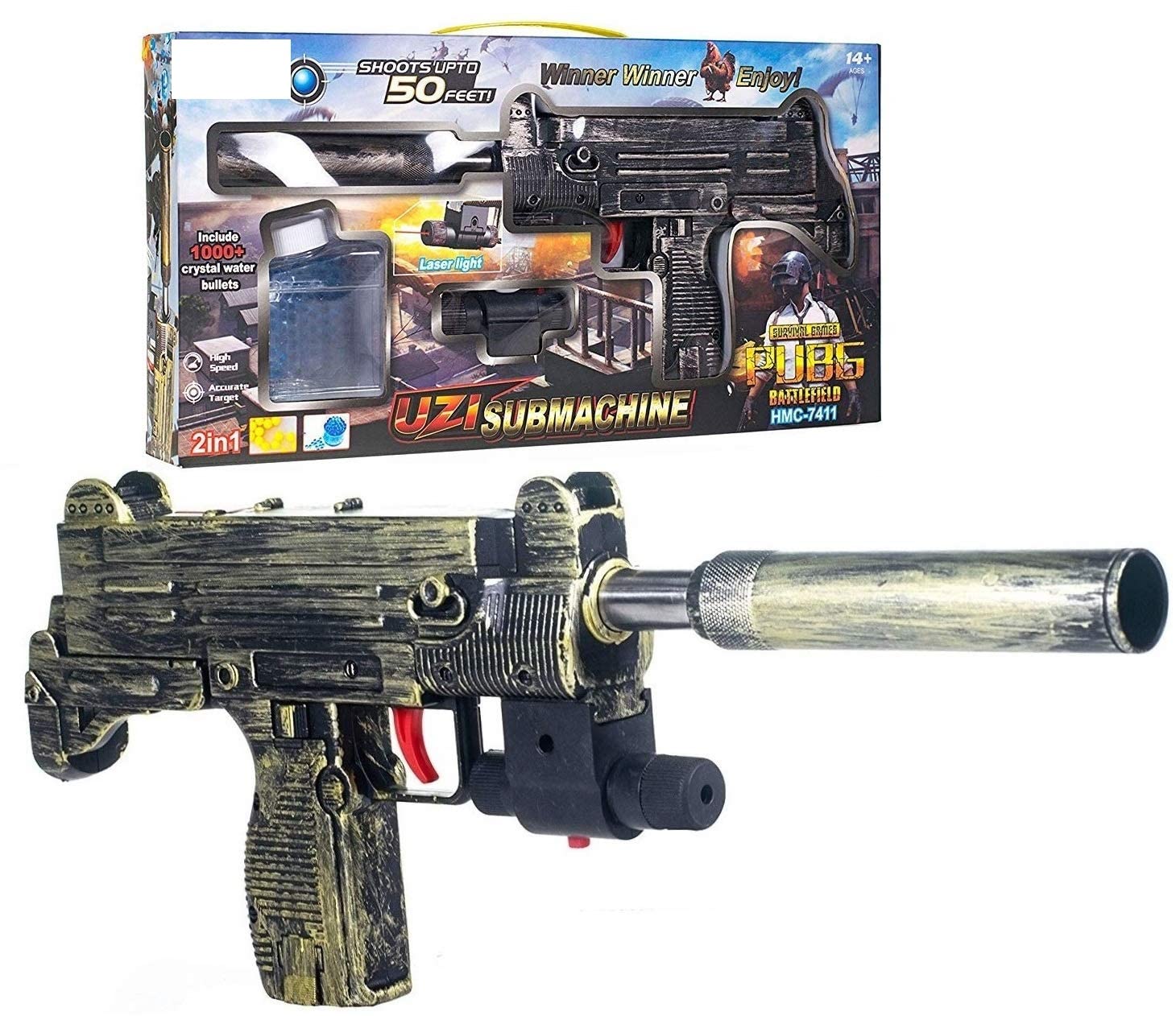 Theme Gun Toys with Assault Rifle, 4X Design Scope, Water and Soft Foa ...