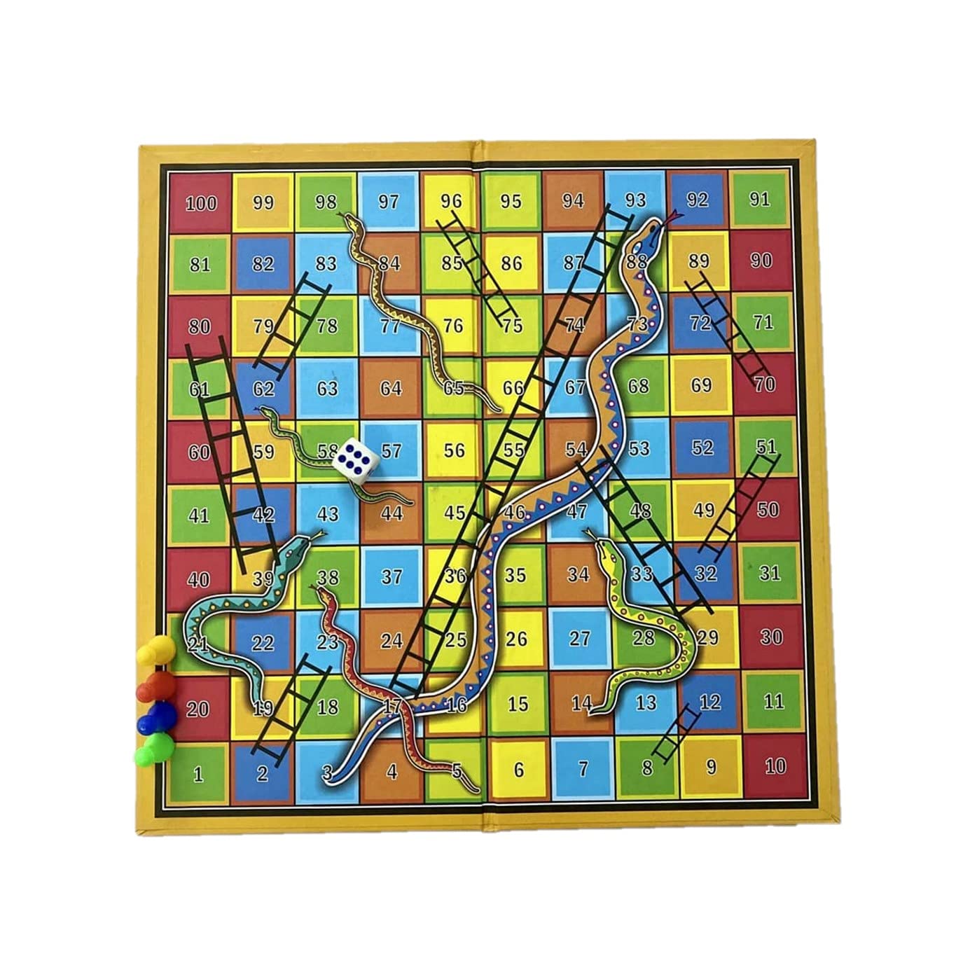 Senior Ludo and Snakes & Ladders Board Game– KidsROAR