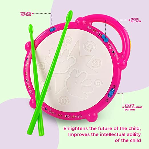 Flash Drum with Sticks || LO168-23 FLASH DRUM– KidsROAR