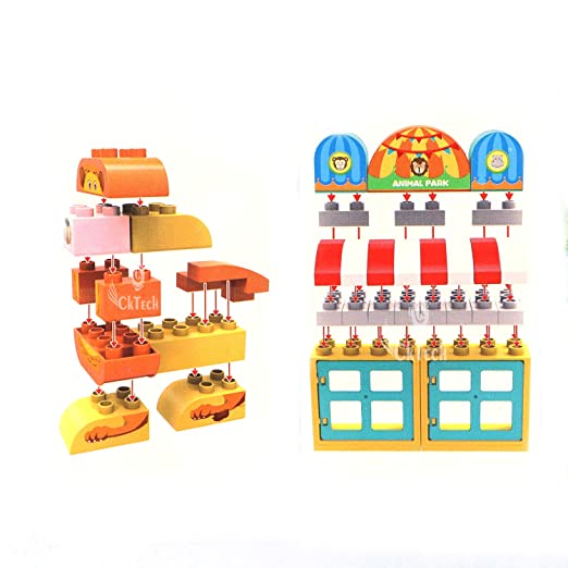 Animal Blocks 68 PCS || LW-9915 BLOCK PLAY SET– KidsROAR
