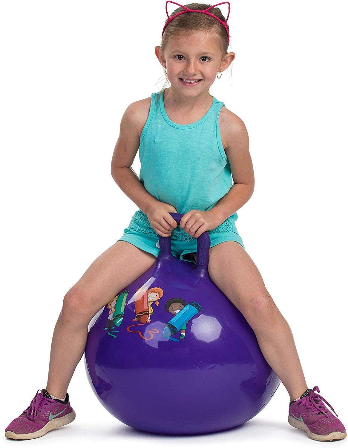 HOPP Ball Rubber Bubble Hop Ball with Handle 45cm | INT414 HOPPING BAL ...