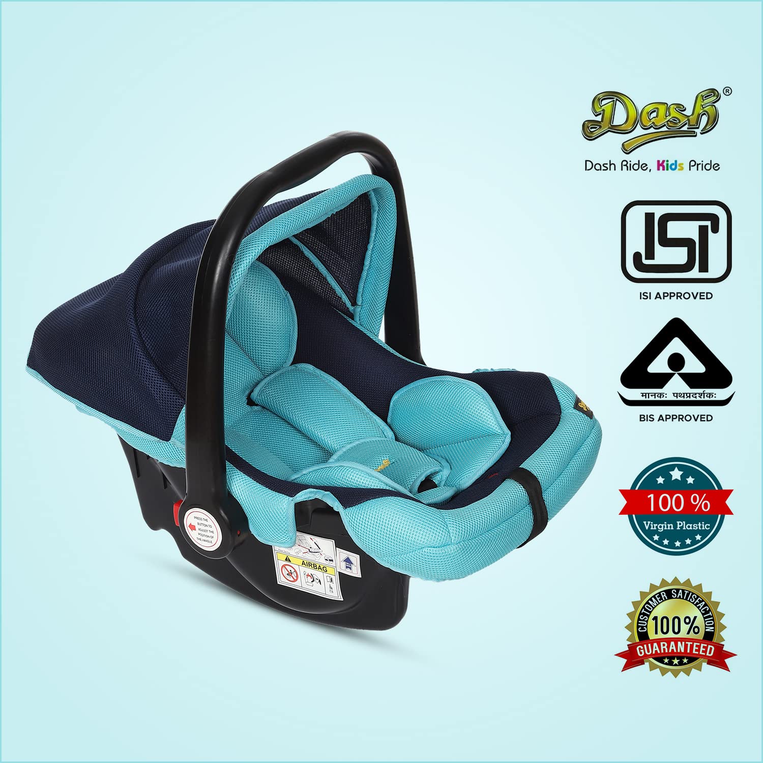 Dash 4 in 1 Infant Baby Car Seat, Carry Cot and Rocker with Canopy for ...