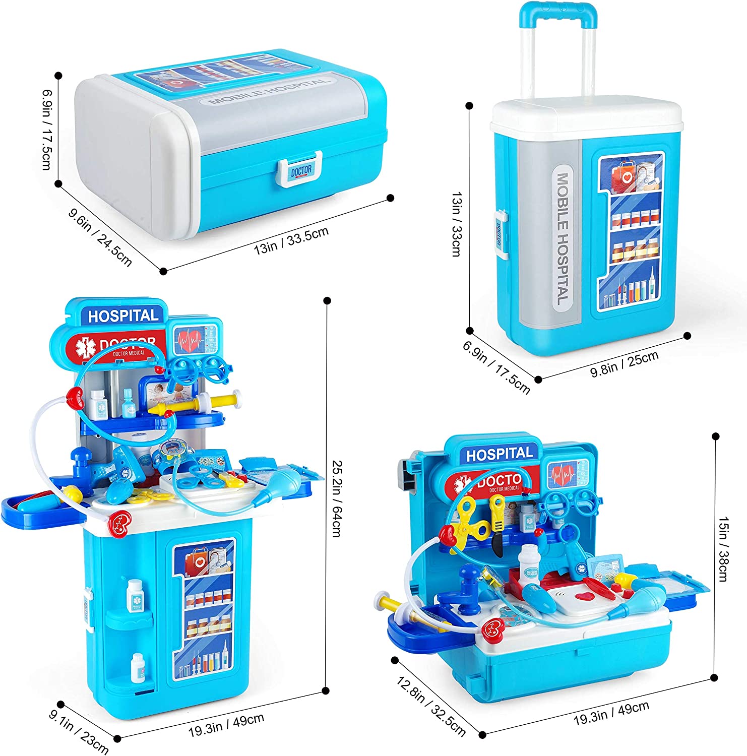 Doctor Tool Kit for Kids Doctor Pretend Play Toys | 8390 DOCTOR SET ...