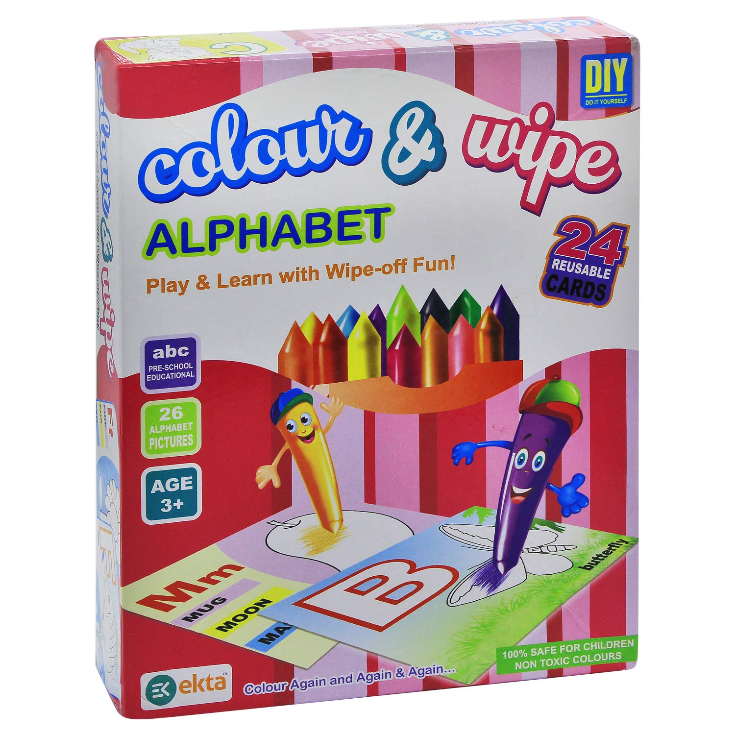 Colour And Wipe - Alphabet | INT186 COLOUR N WIPE ALPHABET– KidsROAR