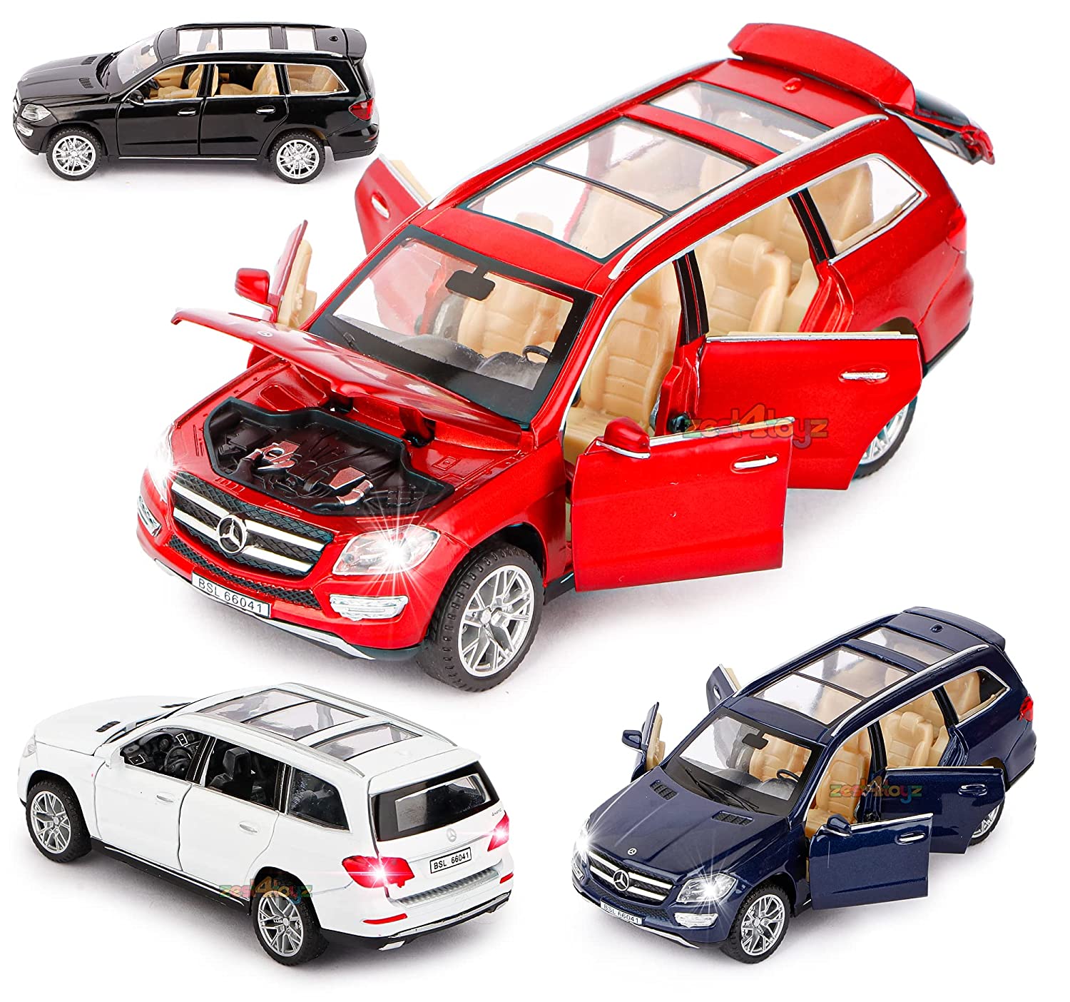 Pullback Metal Diecast Toy Car with Multi Door Openable Light for Kids ...
