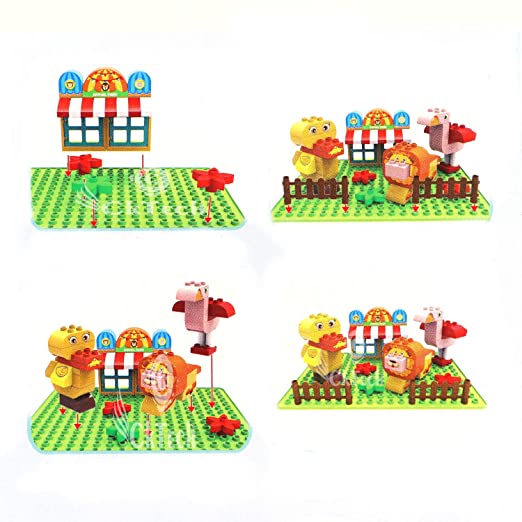 Animal Blocks 68 PCS || LW-9915 BLOCK PLAY SET– KidsROAR
