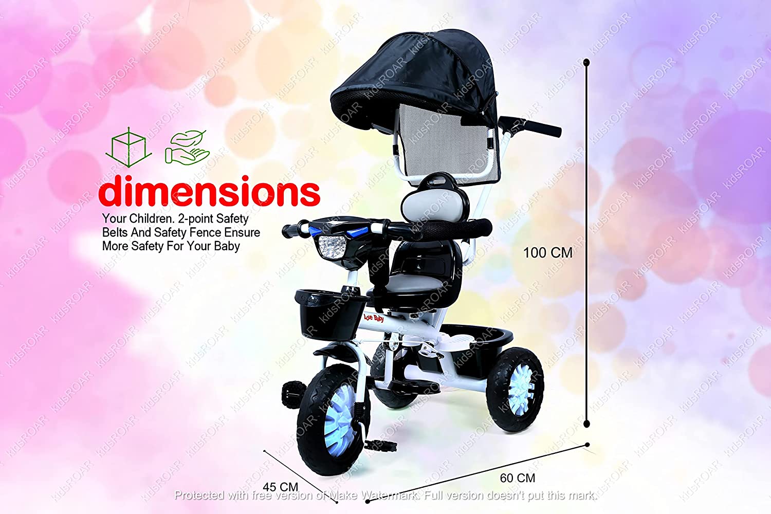 Baby Cycle For Kids | Age 1-5 Years | 573R Tricycle– KidsROAR