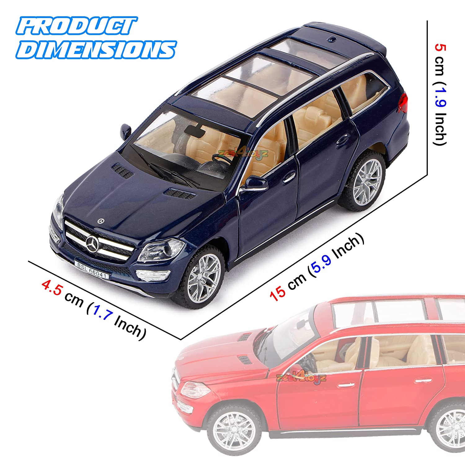 Pullback Metal Diecast Toy Car with Multi Door Openable Light for Kids ...