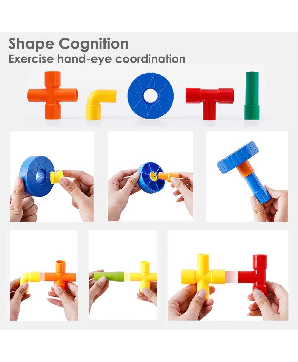 Building Blocks Pipes Puzzle Set Multicolor | INT455 PIPE BUILDING PUZ ...